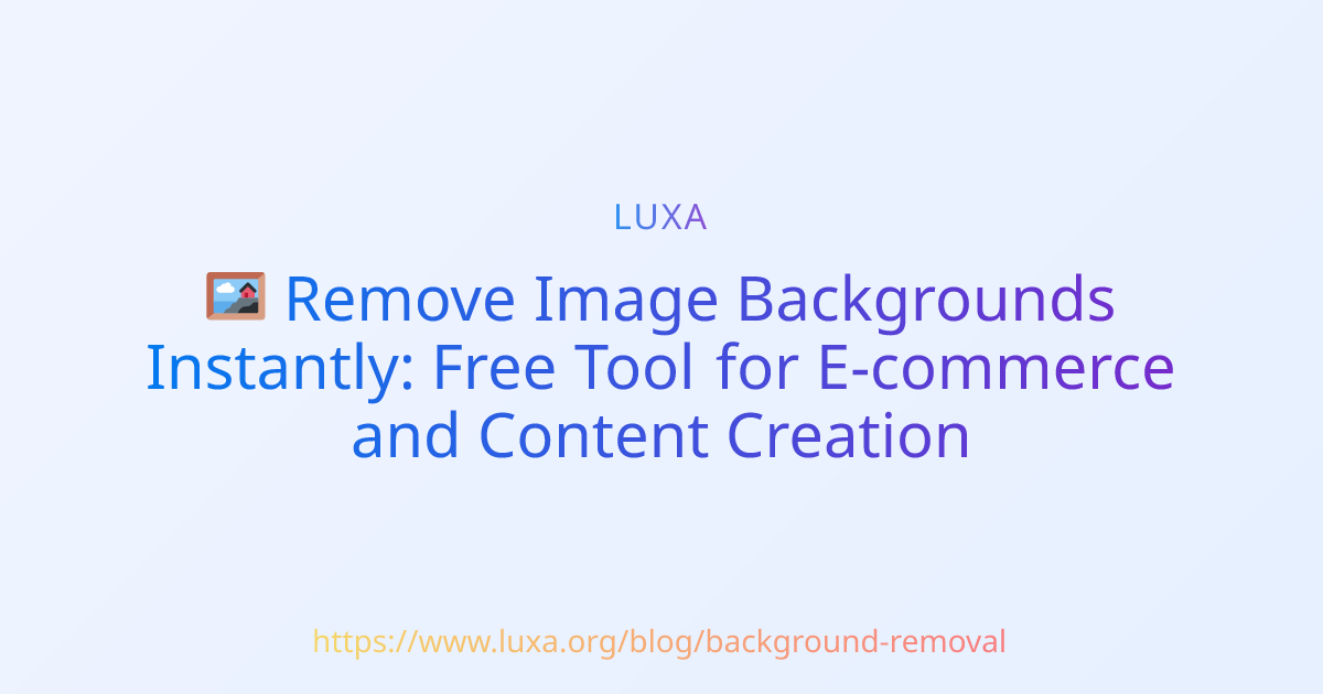 Remove Image Backgrounds Instantly: Free Tool for E-commerce and ...