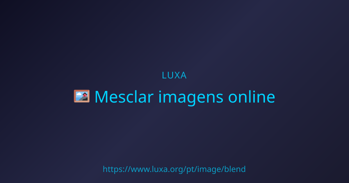 Mesclar imagens online