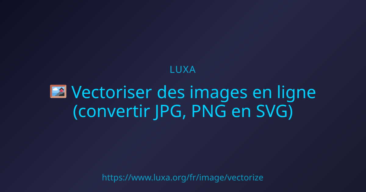 Vectoriser des images en ligne (convertir JPG, PNG en SVG)